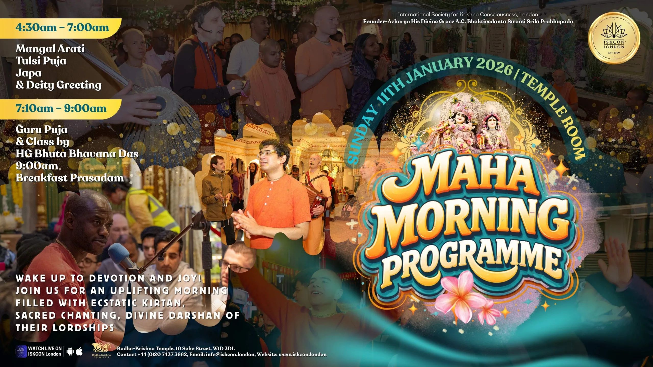 Maha Morning Program – ISKCON London